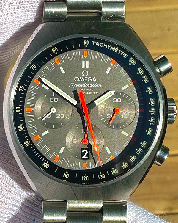 No Reserve - Omega Speedmaster Mark II 42.4MM Grey Dial Steel Bracelet ...