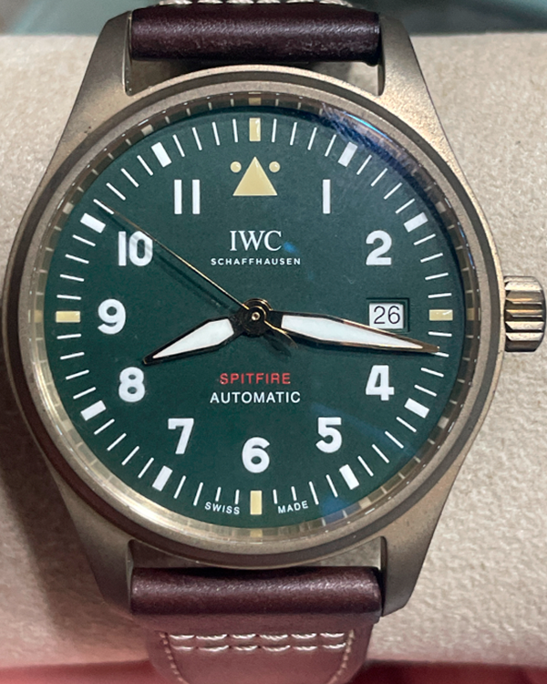 2023 IWC Pilot Automatic Spitfire 39MM Strap Green Dial (IW326806 ...