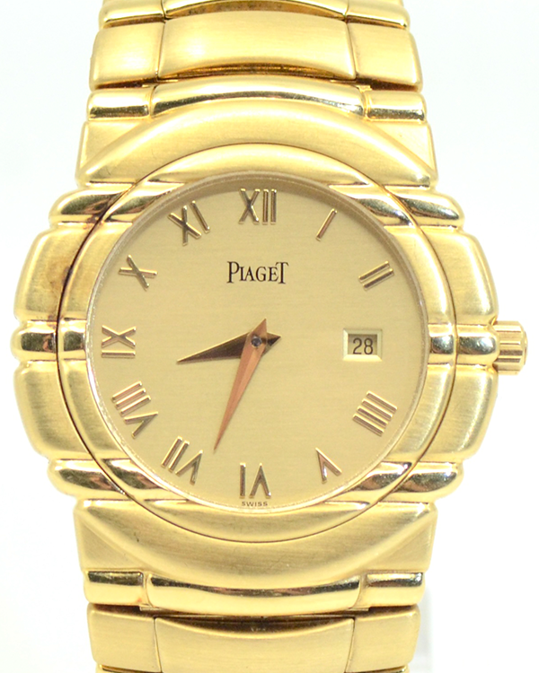 Piaget Tanagra 33.5MM Quartz Gold Dial Yellow Gold Bracelet (17141 M41 ...