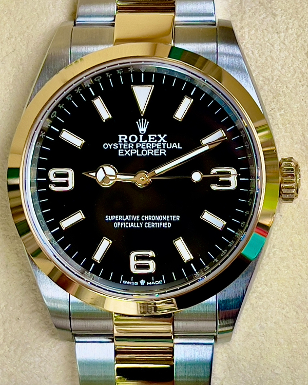 2021 Rolex Explorer Two-Tone 36mm Black Dial Two-Tone Bracelet (124273 ...