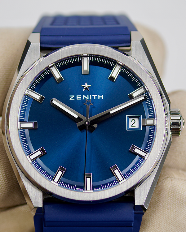 2021 Zenith Defy Classic 41MM Blue Dial Rubber Strap (95.9000.670/51.M ...