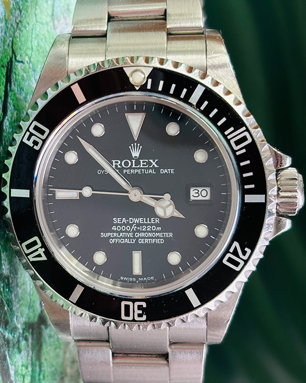 2004 Rolex Sea-Dweller 40MM Black Dial Oyster Bracelet (16600) – Grailzee