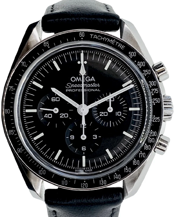 2023 Omega Speedmaster Professional Moonwatch 42MM Black Dial Leather ...