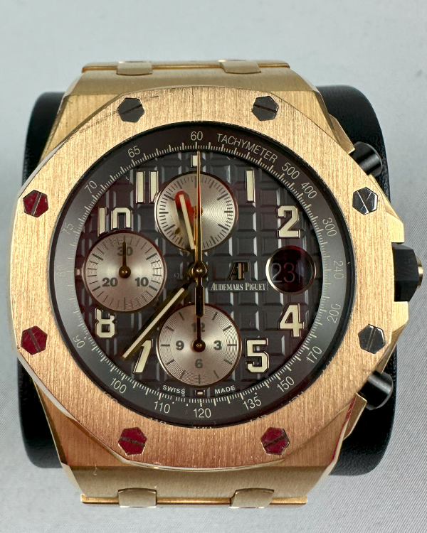 2017 Audemars Piguet Royal Oak Offshore "Brick" 42MM Grey Dial Rose Go ...