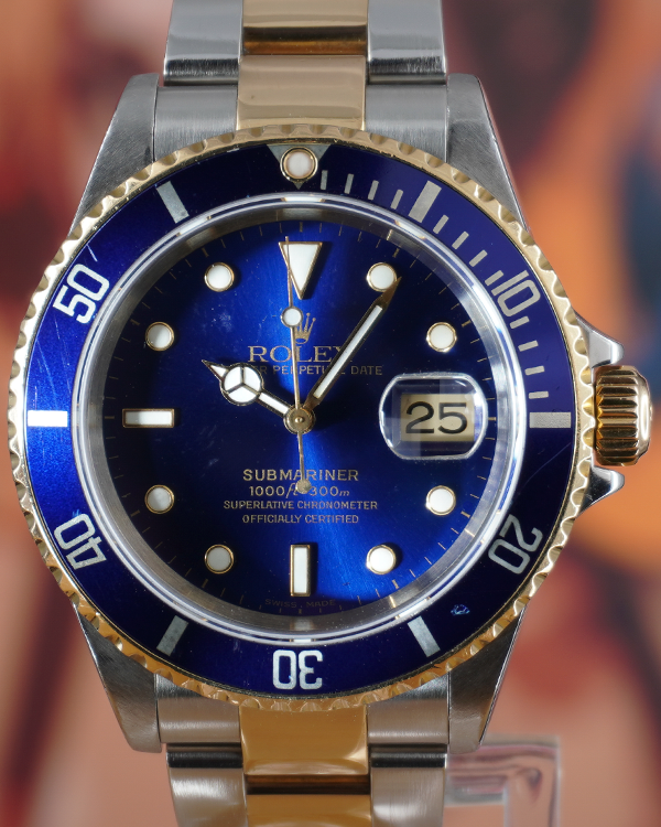 Rolex Submariner Date "Bluesy" 40MM Blue Dial Two-Tone Oyster Bracelet ...