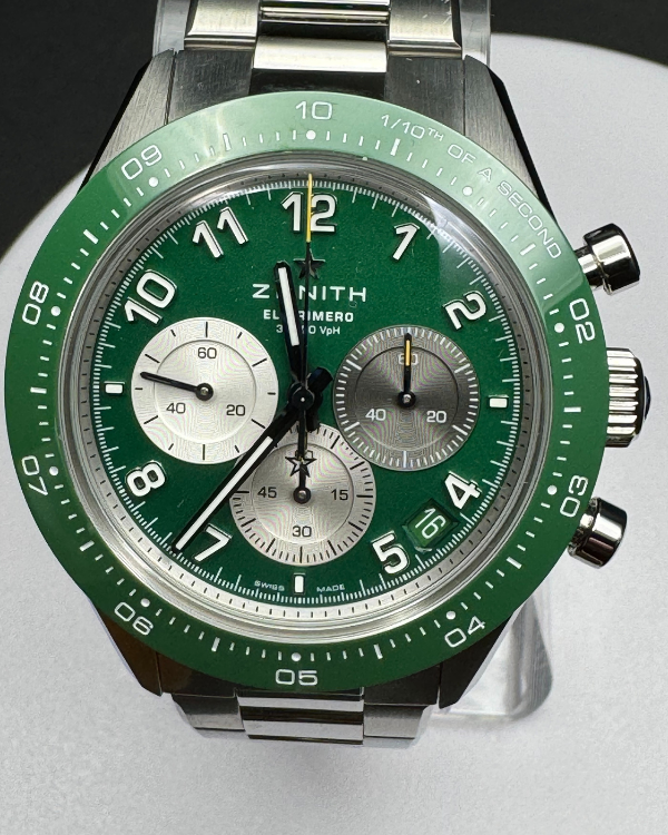 2023 Zenith Chronomaster Sport X Aaron Rodger 41MM Green Dial Steel Br ...