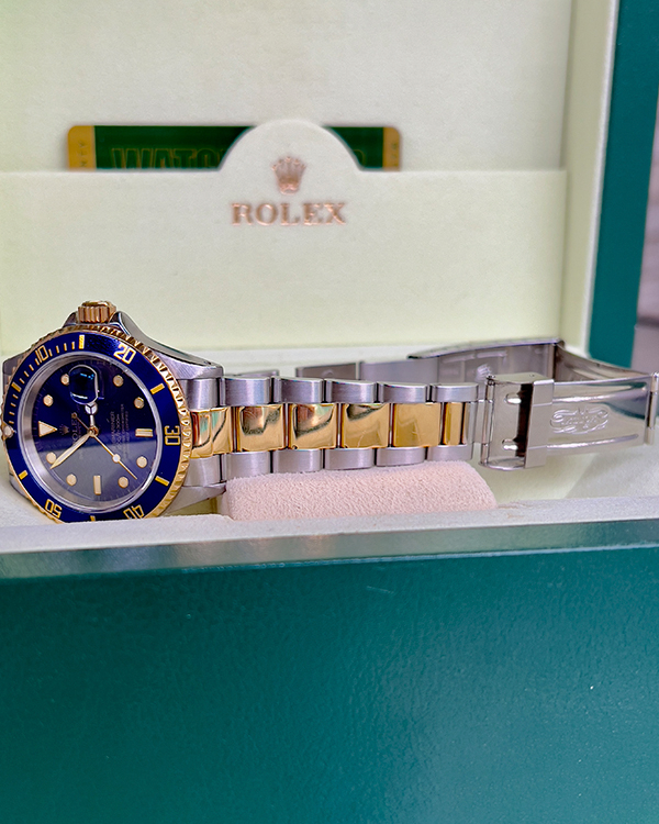 1990 (E Serial) Rolex Submariner Date "Bluesy" 40MM Rare Purple-Blue D ...