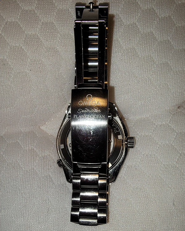 2005 Omega Seamaster Planet Ocean 42MM Black Dial Steel Bracelet (2209 ...
