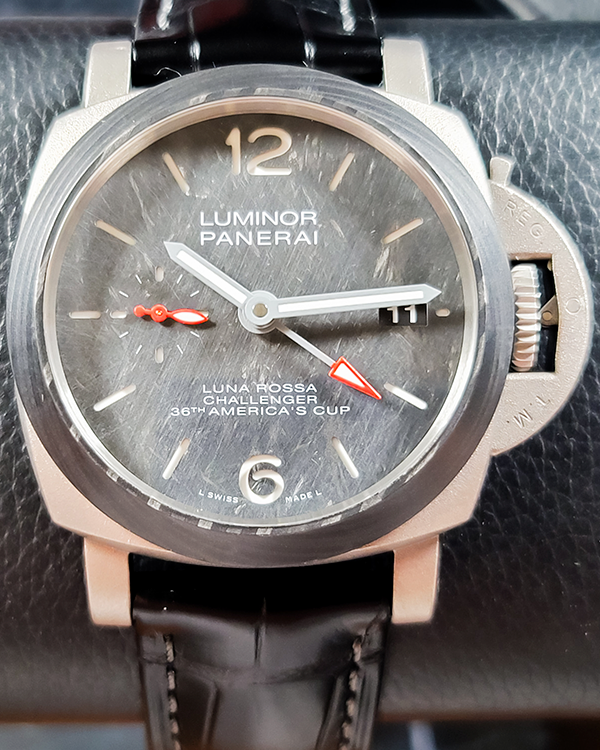 2021 Panerai Luminor Luna Rossa GMT Limited Edition 42MM Black Dial Le ...