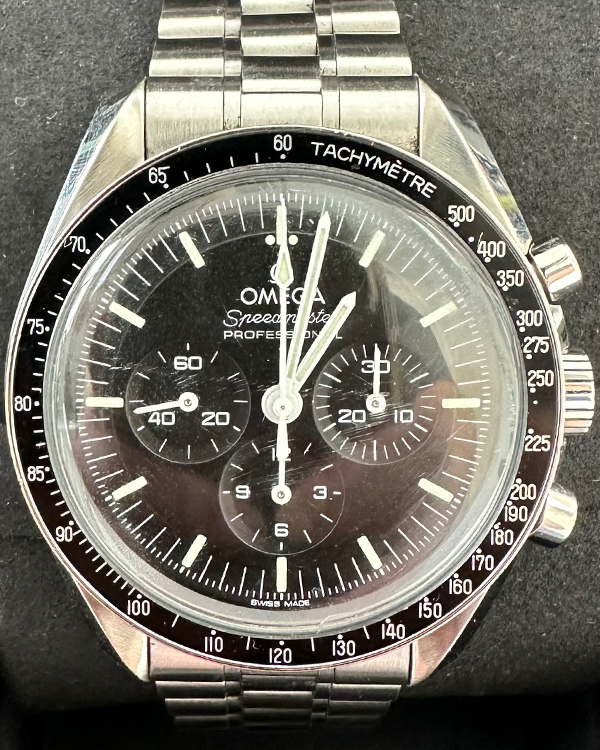 Omega Speedmaster Professional Moonwatch 42MM Black Dial Steel Bracele ...