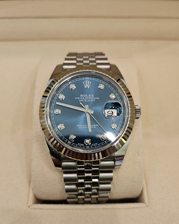 2018 Rolex Datejust 41MM Blue Dial Jubilee Bracelet (126334) – Grailzee