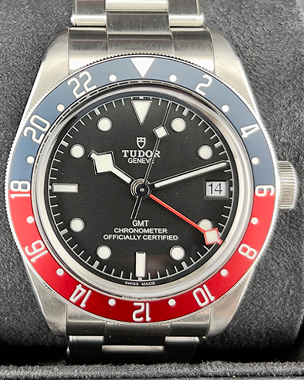 2018 Tudor Black Bay GMT "Pepsi" 41MM Black Dial Steel Bracelet (79830 ...