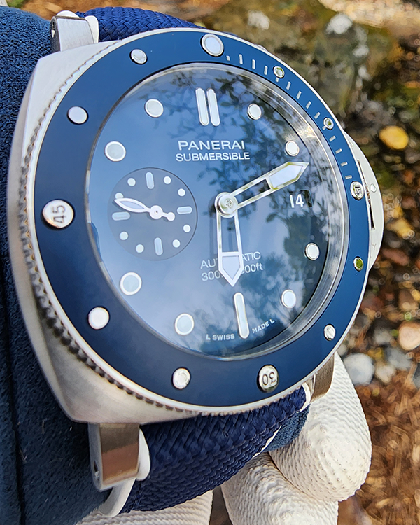 2021 Panerai Submersible Blu Notte 42MM Blue Dial Steel Bracelet (PAM0 ...