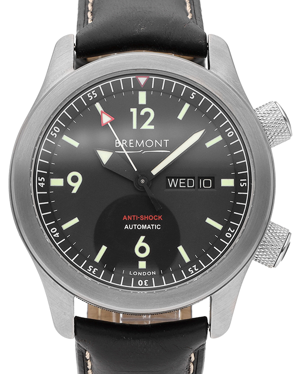 Bremont U-2 43MM Black Dial Leather Strap (U2-R-S) – Grailzee