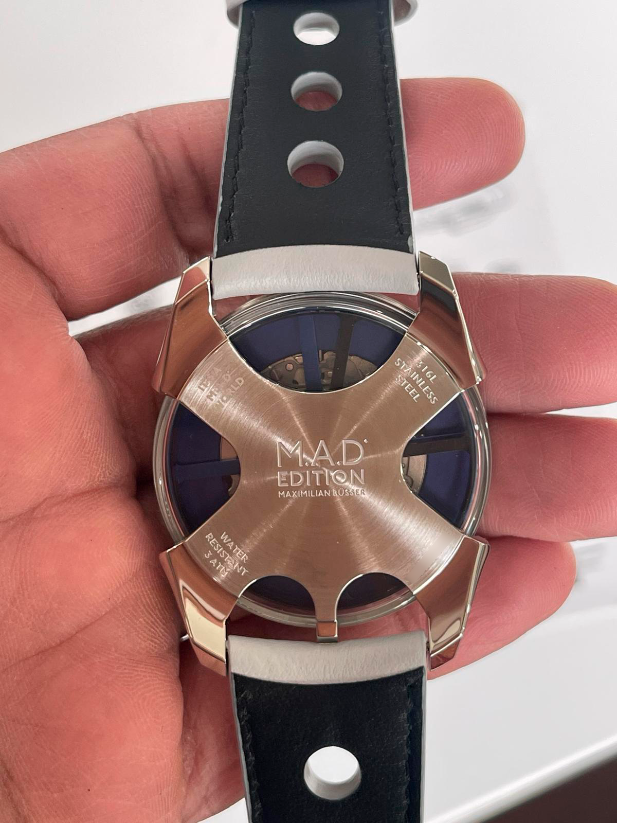 2024 MB&F MAD 1 Edition Blue 42MM Skeleton Dial Leather Strap (M.A.D ...