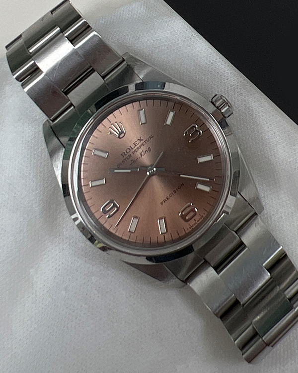 Rolex Air King 34MM Oystersteel Salmon Dial (14000) – Grailzee
