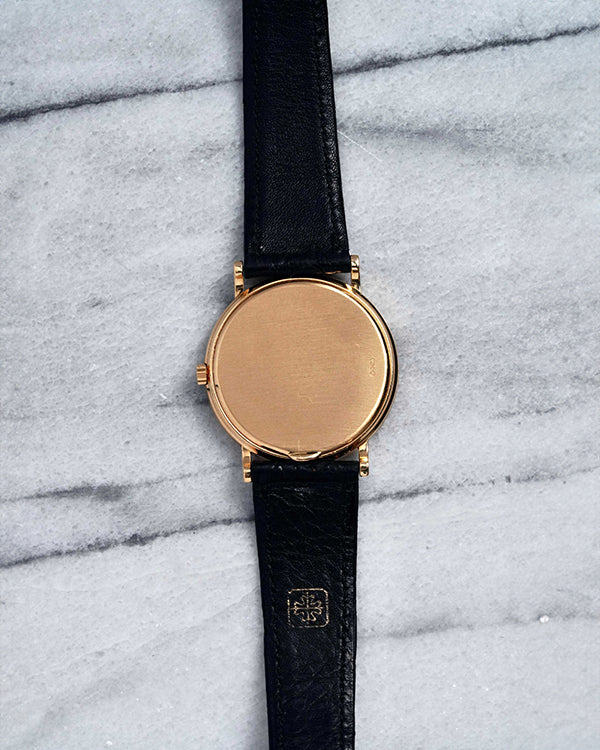 Patek Philippe Calatrava 34MM White Dial Leather Strap (3520J) – Grailzee