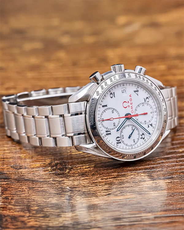 2005 Omega Speedmaster Date Olympic Collection S.E. 39MM White Dial St ...