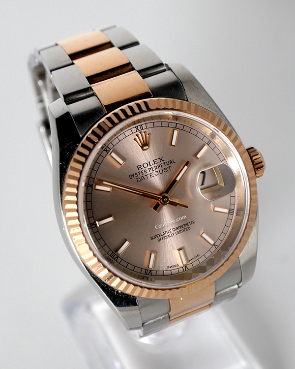 Rolex Datejust 36MM Sundust Dial Two-Tone Oyster Bracelet (116231 ...