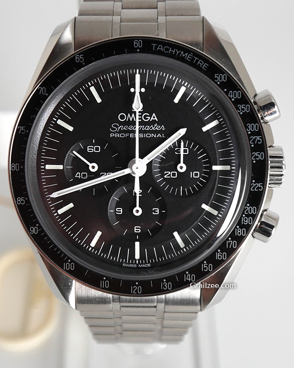 Omega Speedmaster Professional Moonwatch 42MM Black Dial Steel Bracele ...