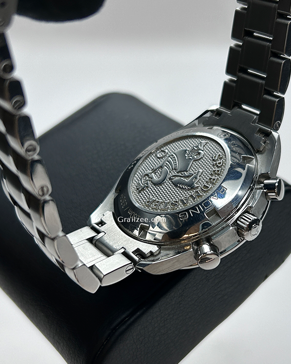No Reserve - Omega Speedmaster Racing 40MM Silver Dial Steel Bracelet ...