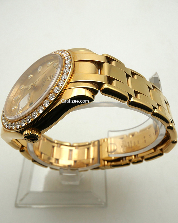 2011 Rolex Day-Date 39MM Champagne Dial Yellow Gold Pearlmaster Bracel ...