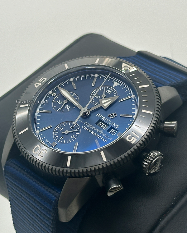 Breitling Superocean Heritage II Chronograph Outerknown 44MM Blue Dial ...