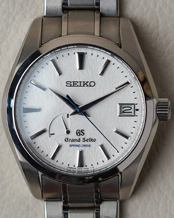 2014 Grand Seiko Spring Drive "Snowflake" 41MM White Dial Titanium Bra ...