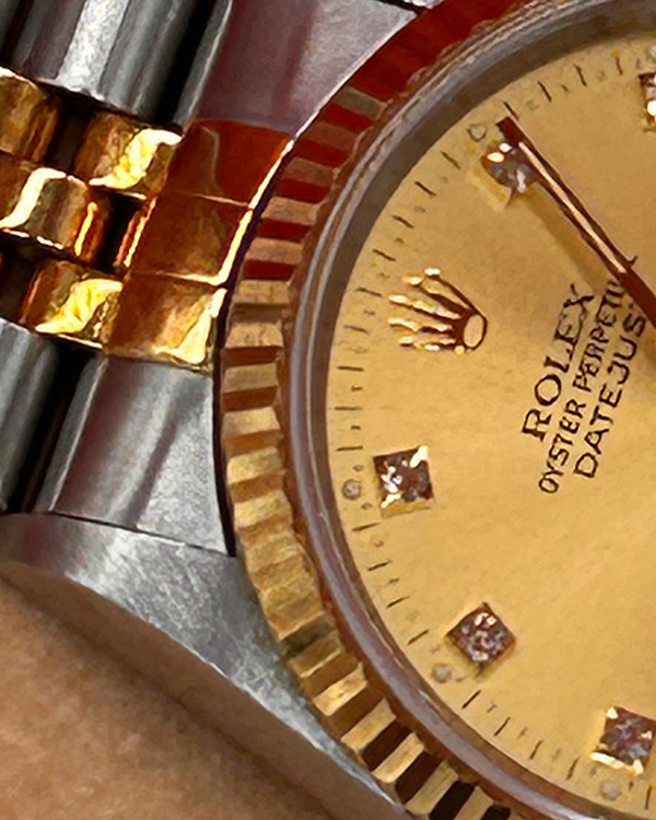 Rolex Datejust 36MM Champagne Dial Two-Tone Jubilee Bracelet (16233 ...