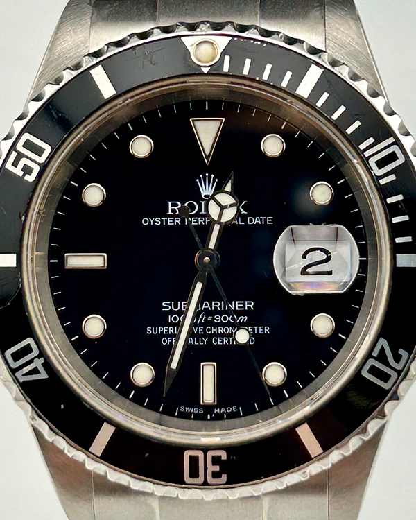 2004 (F Serial) Rolex Submariner Date 40MM Black Dial Oyster Bracelet ...