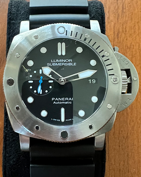 2019 Panerai Luminor Submersible 1950 3 Days 47MM Black Dial Rubber St ...