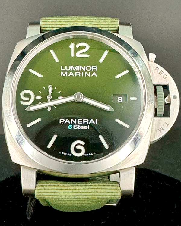 2022 Panerai Luminor Marina "Verde Smeraldo" 44MM Green Dial Textile S ...