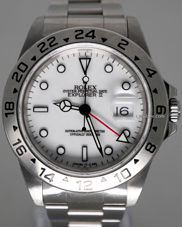 1998 (U Serial) Rolex Explorer II "Polar" 40MM White Dial Oyster Brace ...