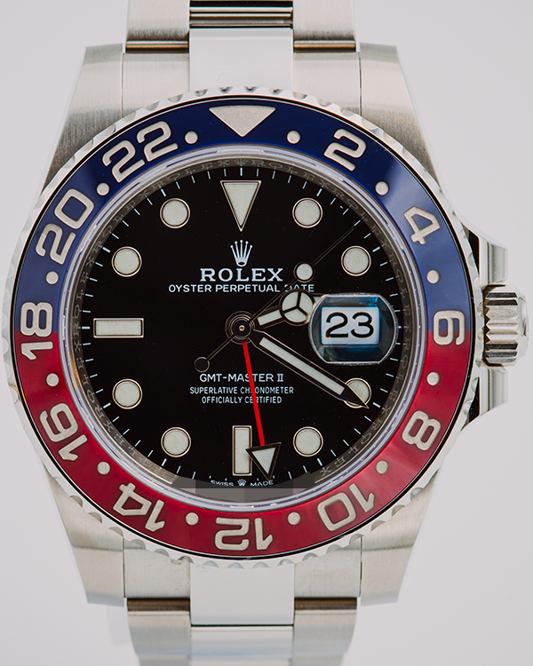 No Reserve - 2022 Rolex GMT-Master II "Pepsi" 40MM Black Dial Oyster B ...