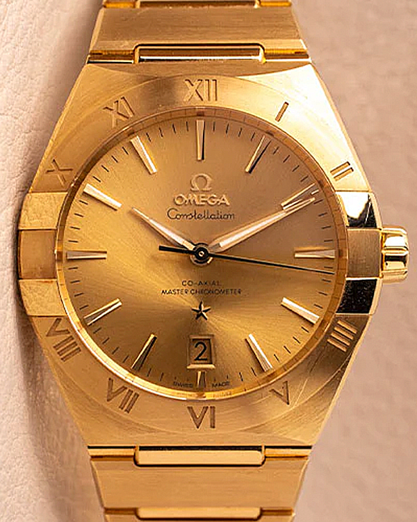 2022 Omega Constellation 39MM Champagne Dial Yellow Gold Bracelet (131 ...