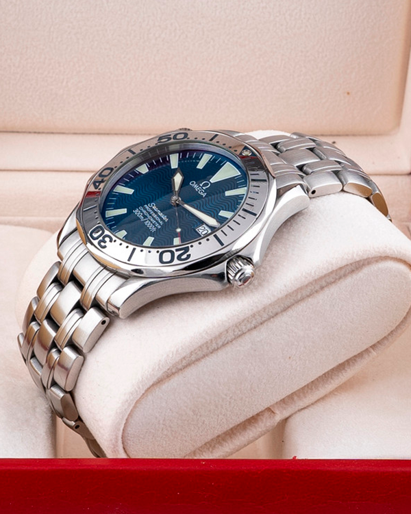 2002 Omega Seamaster 300M 41.5MM Blue Dial Steel Bracelet (2055.80.00 ...