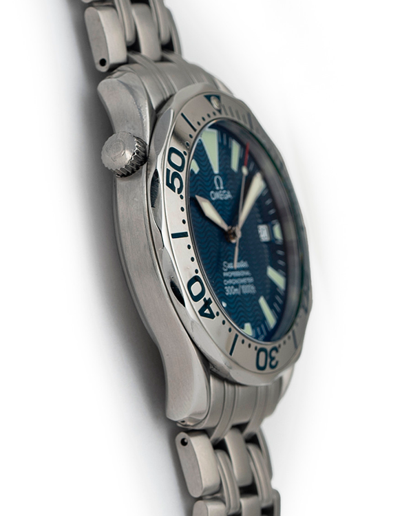 2002 Omega Seamaster 300M 41.5MM Blue Dial Steel Bracelet (2055.80.00 ...