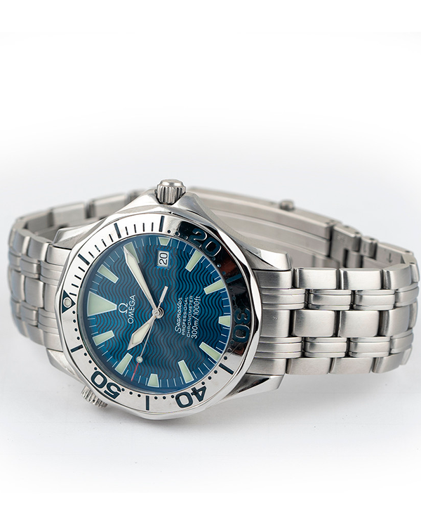 2002 Omega Seamaster 300M 41.5MM Blue Dial Steel Bracelet (2055.80.00 ...