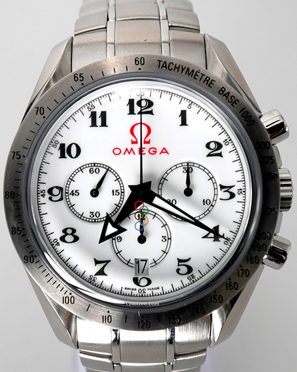 Omega Speedmaster Broad Arrow Olympic 42MM White Dial Steel Bracelet ...