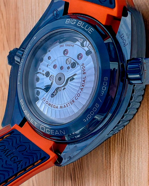 2020 Omega Seamaster Planet Ocean 600M Big Blue 45.5MM Blue Dial Rubbe ...