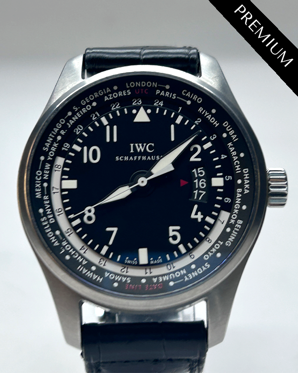 IWC Pilot Worldtimer 45MM Steel Black Dial (IW326201) – Grailzee