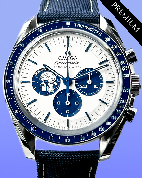 2024 Omega Speedmaster “Silver Snoopy Award” 42MM Silver Dial Textile ...