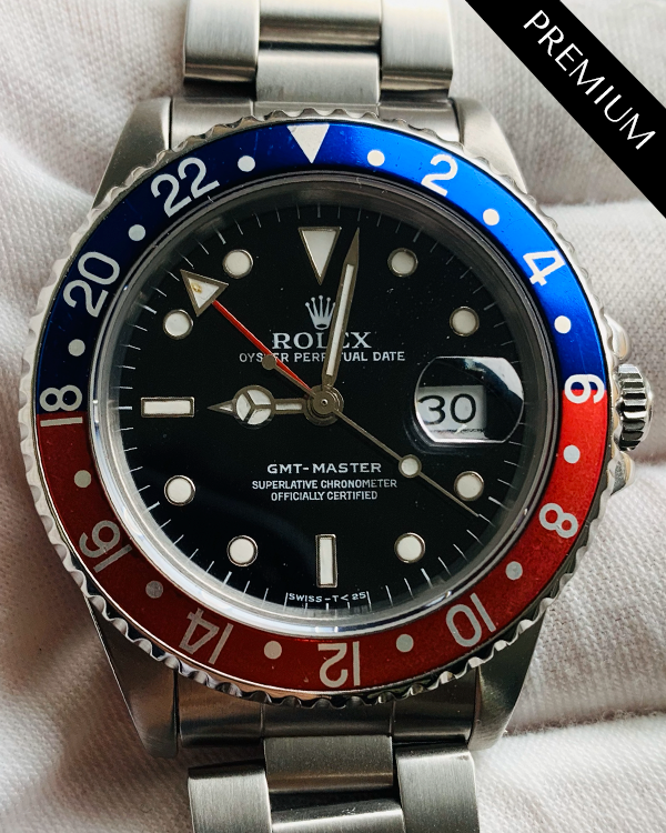 1997 (U Serial) Rolex GMT-Master "Pepsi" 40MM Black Dial Oyster Bracel ...
