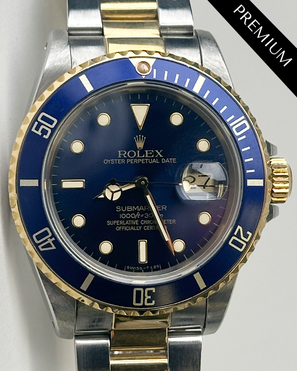 No Reserve - Rolex Submariner Date "Bluesy" 40MM Blue Dial Two-Tone Br ...