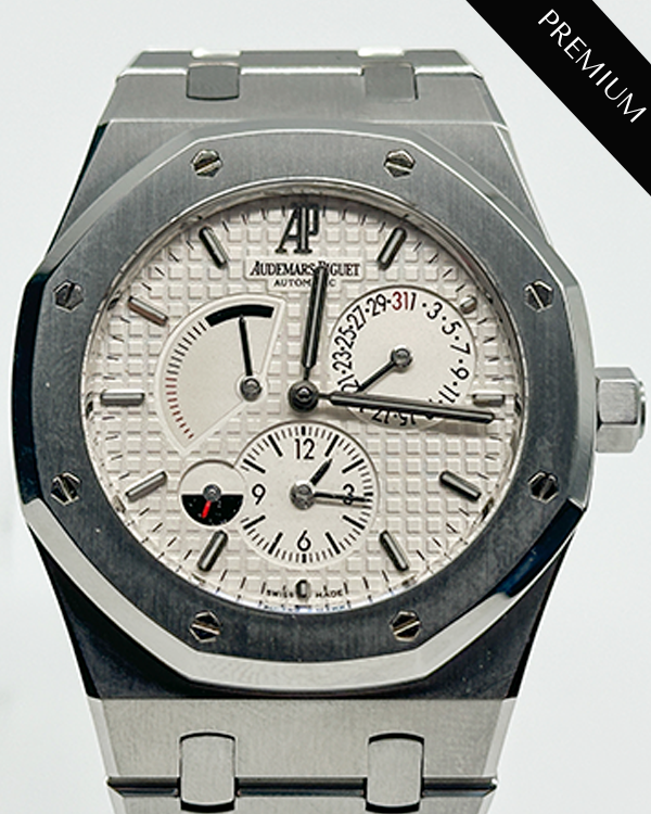 Audemars Piguet Royal Oak Dual Time 39MM White Dial Steel Bracelet (26 ...