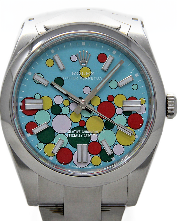 2021 Rolex Oyster Perpetual 41MM Aftermarket Celebration Turquoise Dia ...