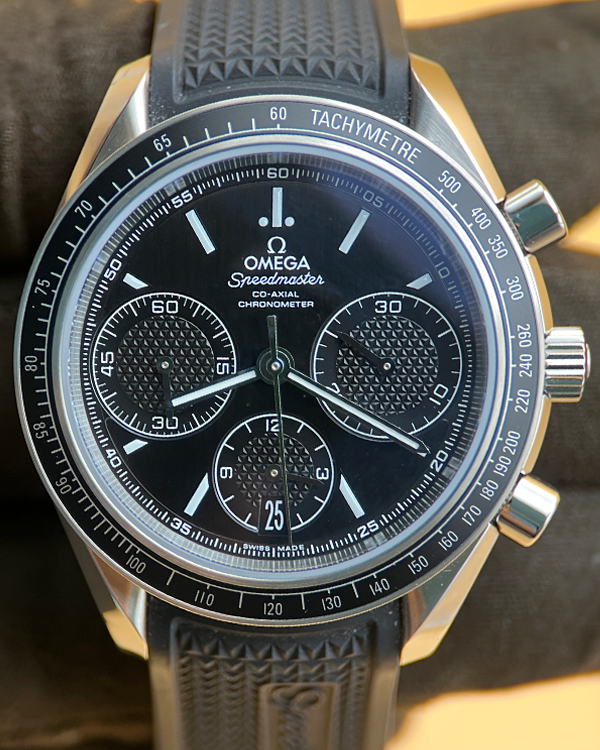 2024 Omega Speedmaster Racing 40MM Black Dial Rubber Strap (326.32.40 ...