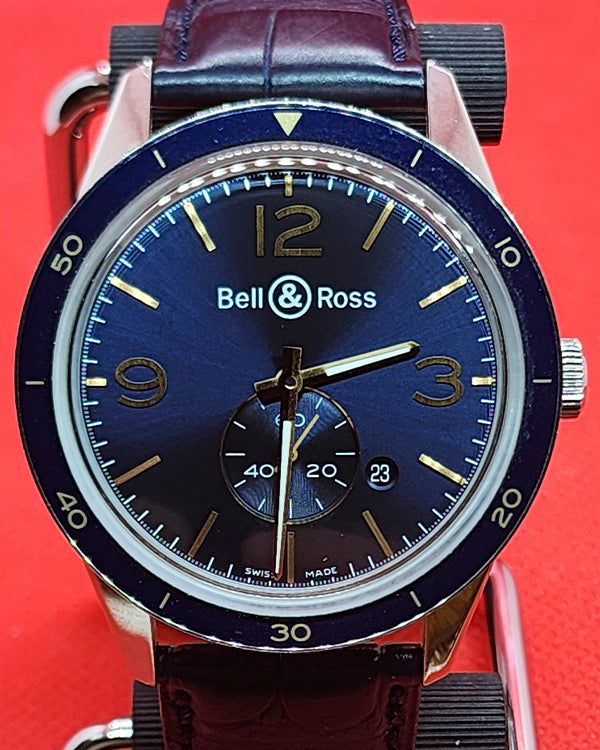 Bell & Ross Aeronavale 43MM Strap Steel Blue Dial (BRV123-BLU-ST/SCR ...