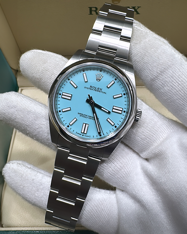 2020 Rolex Oyster Perpetual 41MM Tiffany Blue Dial Oytersteel Bracelet ...