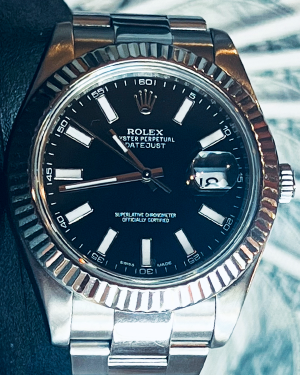 Rolex Datejust II 41MM Black Dial Oyster Bracelet (116334) – Grailzee